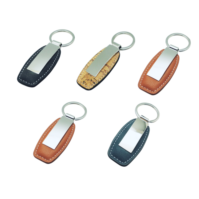 Fashion car leather key chains designer custom brand logo keychain ...